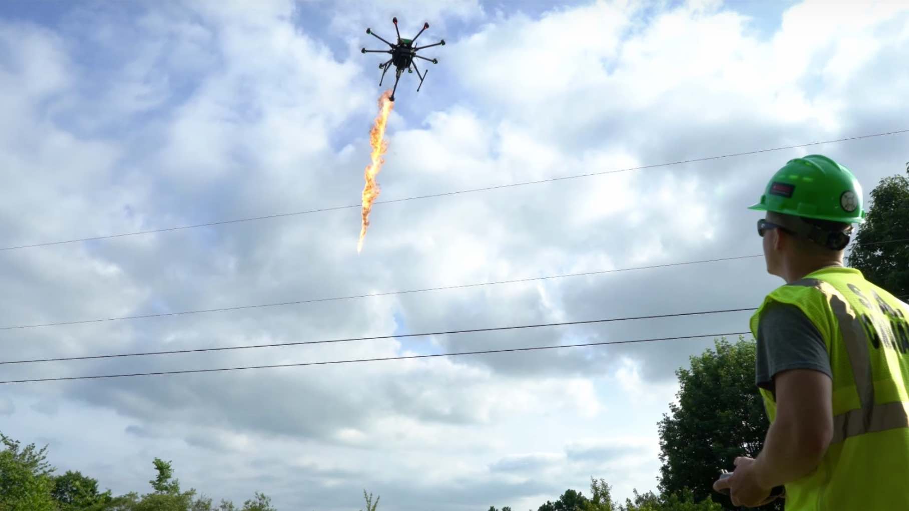 Is a Drone Flamethrower Such a Good Idea? - DRONELIFE