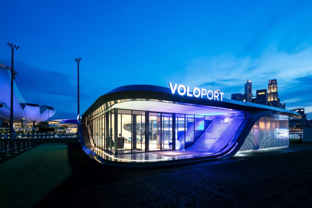 This is Real: A Full-Scale Air Taxi VoloPort in Singapore - DRONELIFE